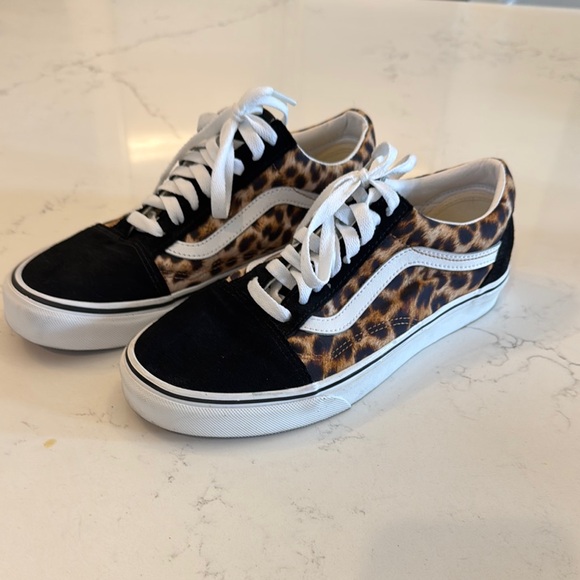 Vans | Shoes | Vans Old Skool Leopard Print Sneakers | Poshmark